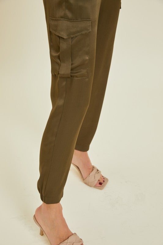 Shine Bright Khaki Cargo \ Carole Cohen Collection