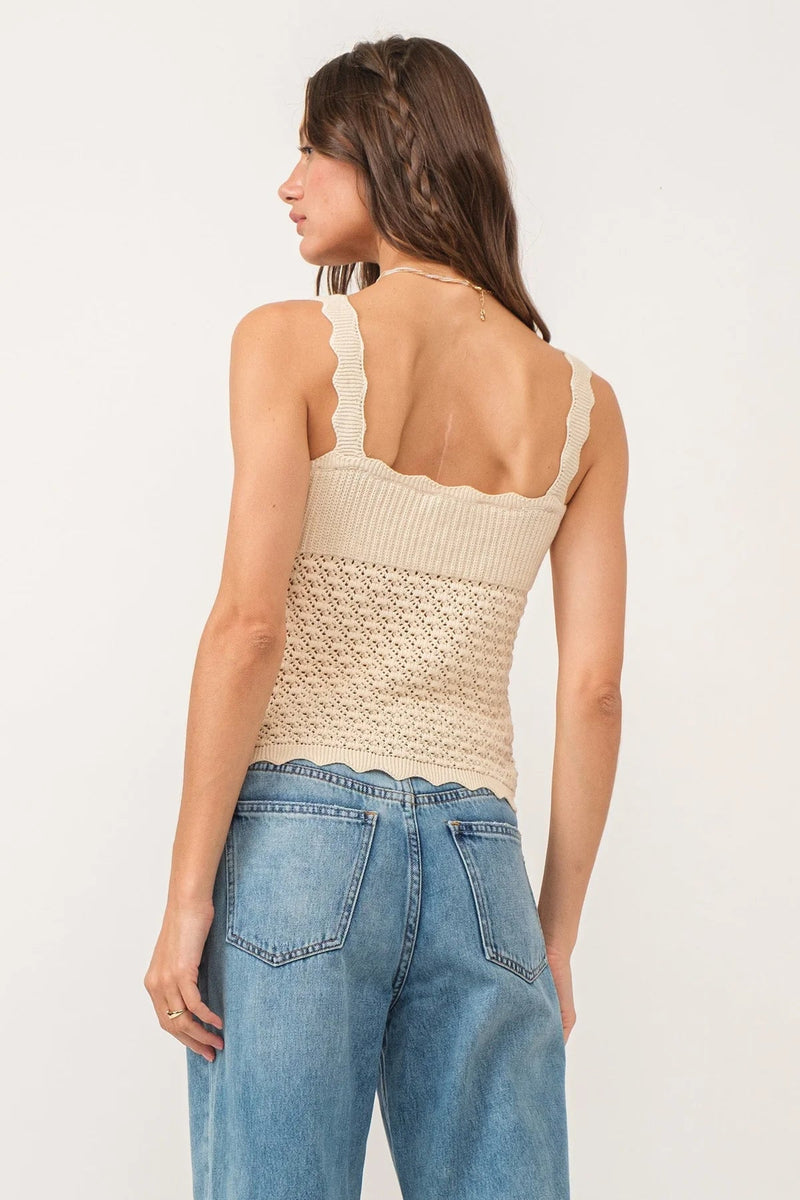 Dahlia Crochet Tank 4637 – Carole Cohen Collection