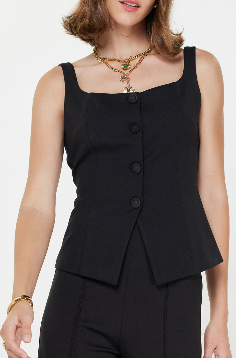 Magnolia Button Up Top \ Carole Cohen Collection