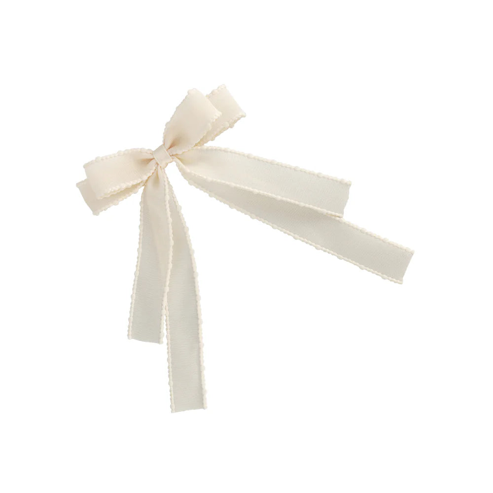 Cream Layered Bow | Carole Cohen Collection