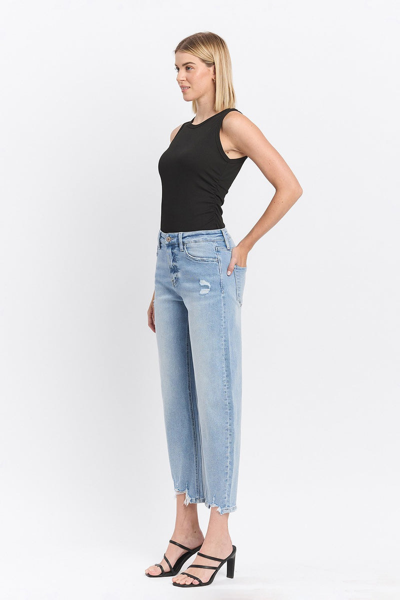 Mallory High Rise Barrel Jean 5826 | Carole Cohen Collection