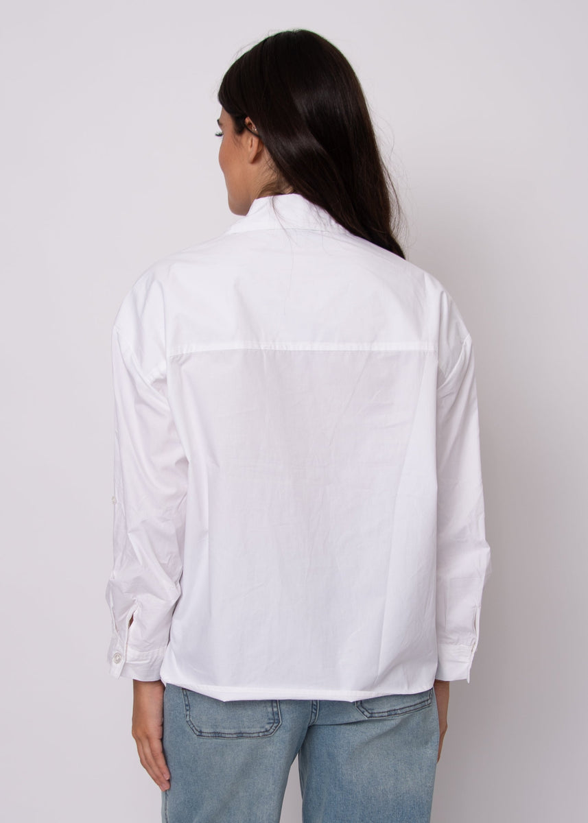 Hi Low Kerwin White Shirt \ Carole Cohen Collection